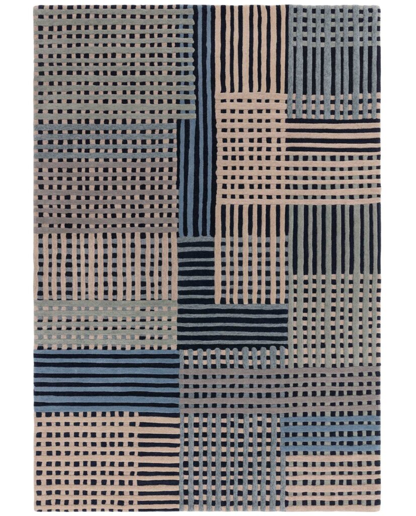 Asiatic Rugs London, Aspect Blue Multi | Luxury Rug Shop UK